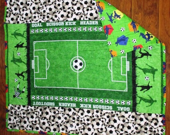 Soccer quilt | Etsy