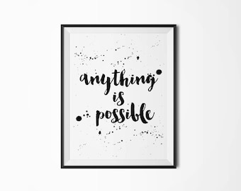 Anything is possible | Etsy