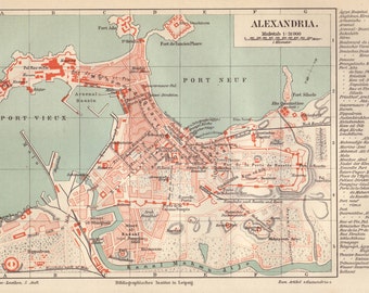 Alexandria map | Etsy