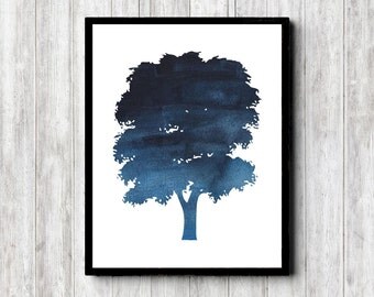 Blue tree | Etsy