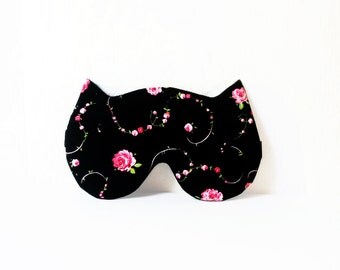 Cat eye sleep mask Cute kawaii kitty sleep mask by EVESAdesign
