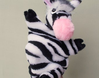 Zebra puppet | Etsy