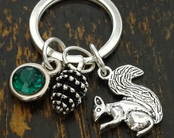 Squirrel key chain | Etsy