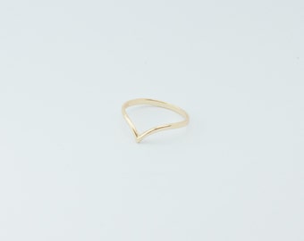 V shaped ring | Etsy