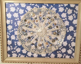 Doily wall art | Etsy