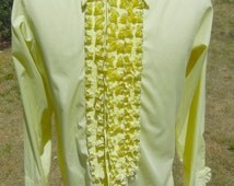 Unique ruffled tuxedo shirt related items | Etsy