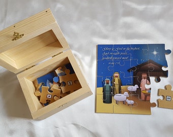 Unique nativity puzzle related items | Etsy