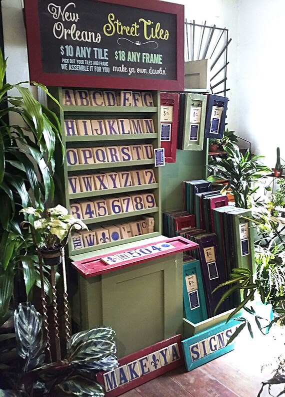 Custom build your own sign with our handmade by PreservationTiles