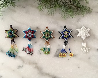 Beaded star ornament | Etsy
