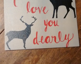 I love you dearly | Etsy