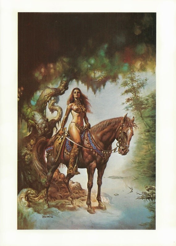 Items Similar To Fantasy Art Print Is Vintage Boris Vallejo Book Cover Art Print From The War