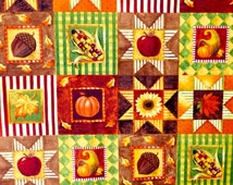 Unique thanksgiving fabric related items | Etsy