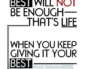 Chinese Proverb Motivational Art Print 11x14 by TakumiPark on Etsy