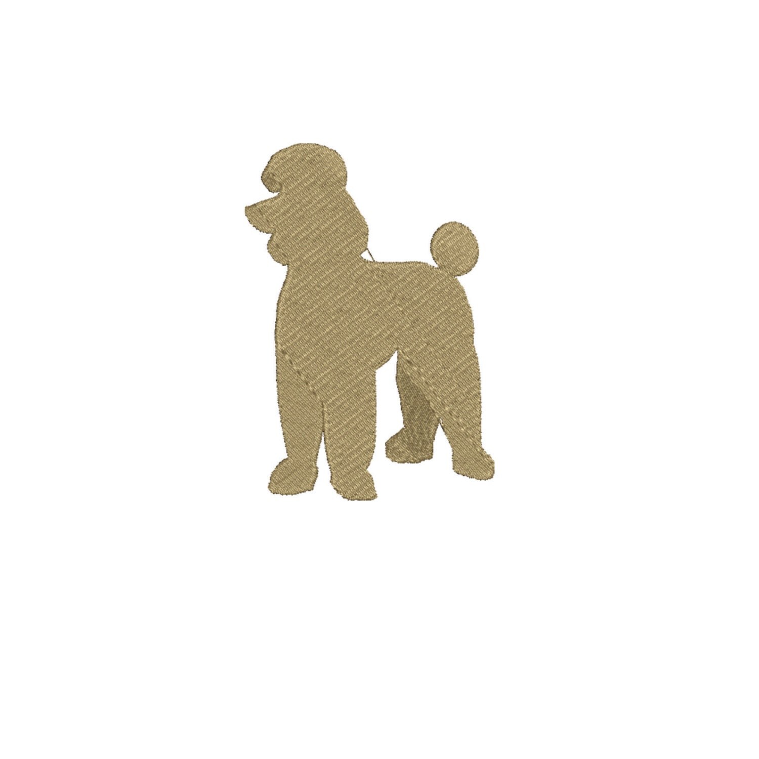 1 poodle embroidery design