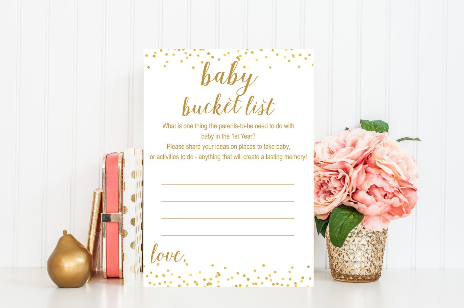 Baby Bucket List Parents to Be Baby Shower Printable Baby