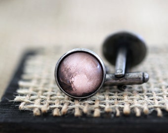 Birth Moon Cufflinks Birth Moon Jewelry Moon by SunAndStarsJewelry