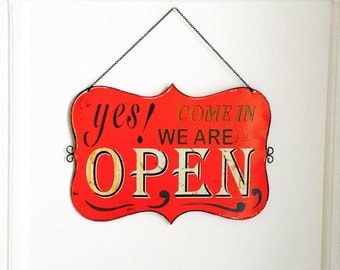 Unique open closed sign related items | Etsy