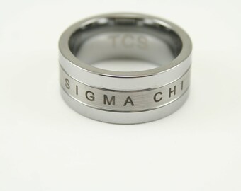 Kappa Sigma Sterling Silver Ring with Symbol by CollegiateStandard