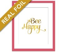 Unique bee poster related items | Etsy