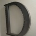 24 Metal Letter D Serif Font Wall Decor Industrial