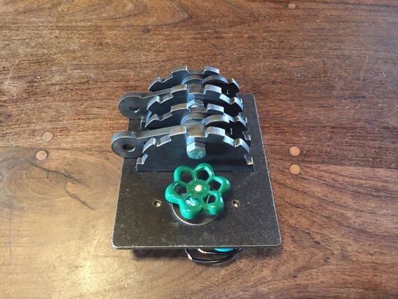 Industrial Triple-Gang Light Switch Cover with Dimmer Sillcock