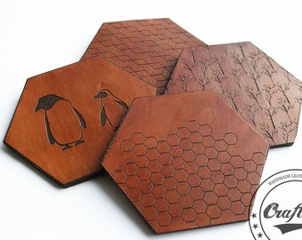 Hexagon mug rug | Etsy