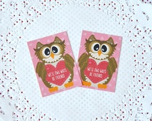 Unique owl valentine card related items | Etsy