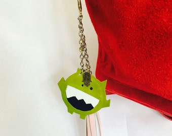 Items similar to Boy with little green monster ink watercolor original ...