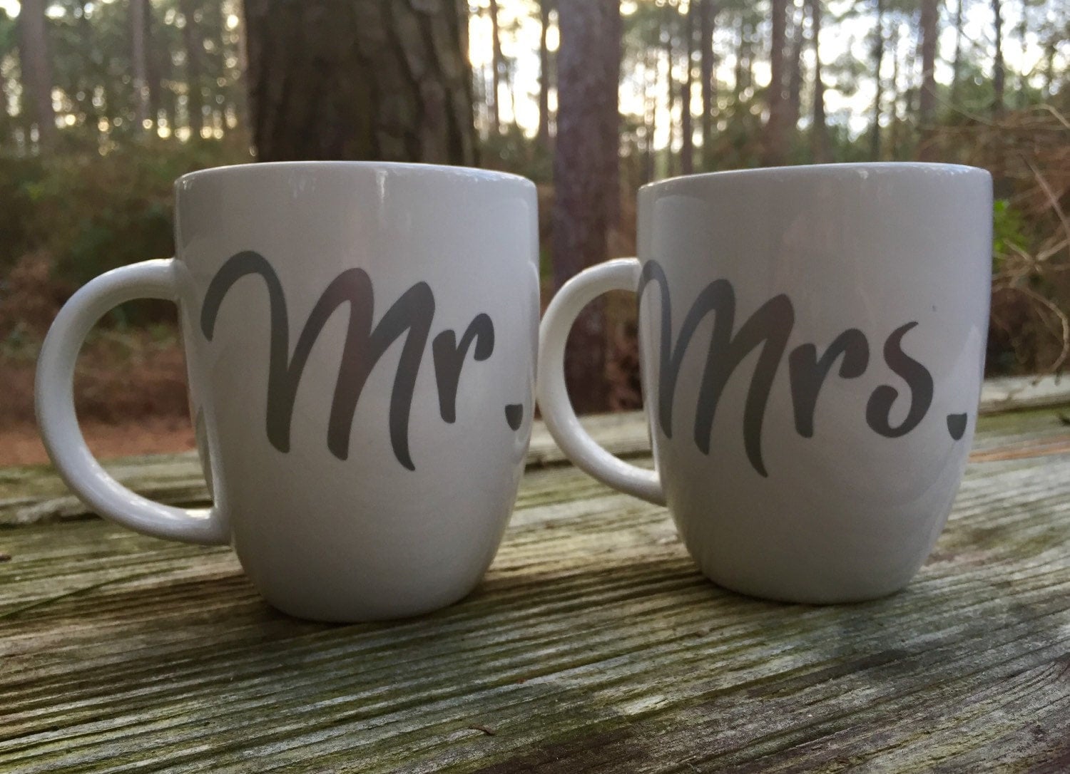 Newlywed Mr And Mrs Coffee Mugs