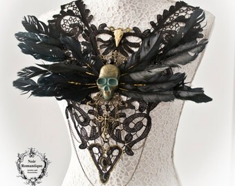 Black pvc/vinyl ruffle shrug/bolero-gothic by NoirRomantique