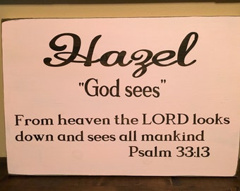 Name meaning sign | Etsy