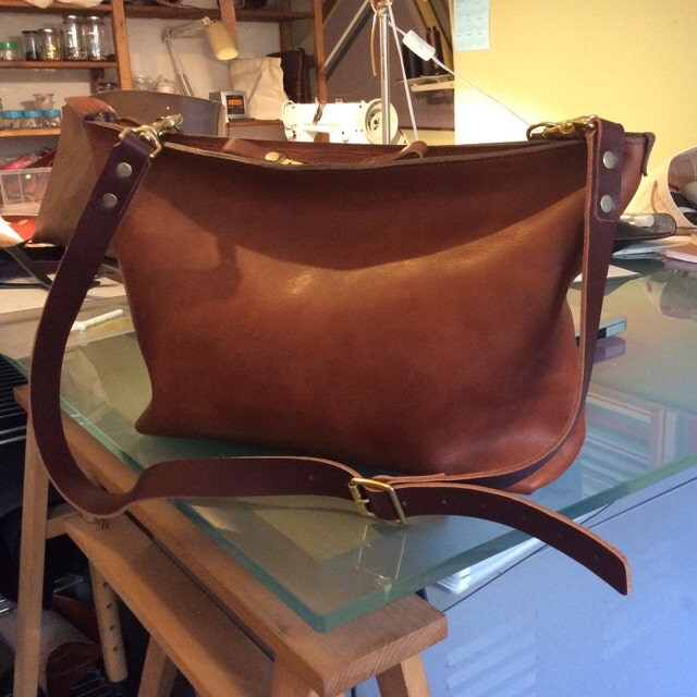 Handmade quality leather bags made from by NellHarperLeather