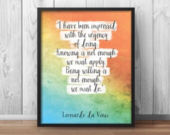 Leonardo da vinci | Etsy