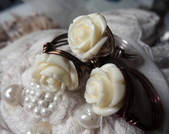 WIRE JEWELRY TUTORIAL Adjustable Wire Wrapped Rose Ring