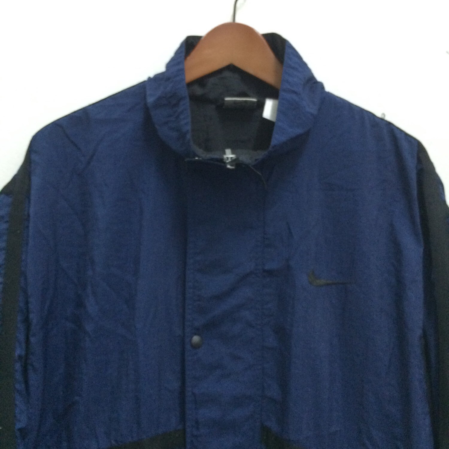 Vintage 90s Nike Track Trainer Bomber Jacket Windbreaker Pullover Hip ...