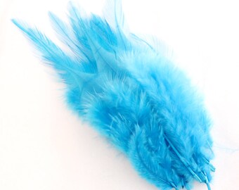 Blue feather boa | Etsy