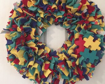 Autism wreath | Etsy