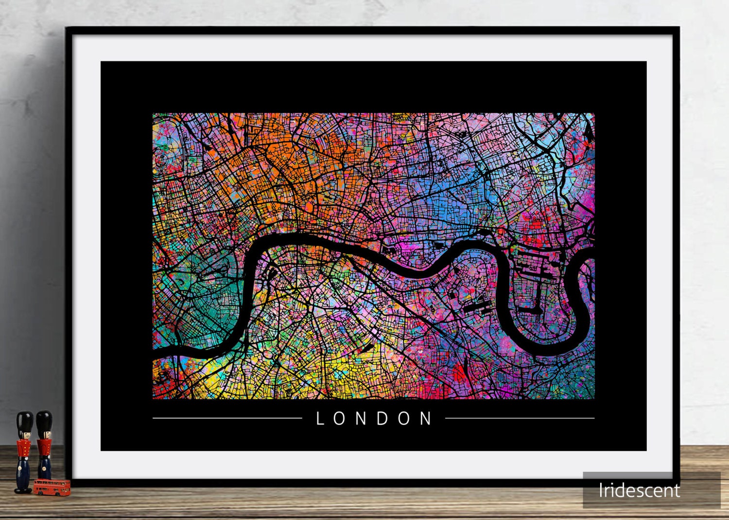 London Map City Street Map of London England Art by VelvetPrint