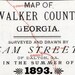 1893 Map of Walker County Georgia landowner reprint