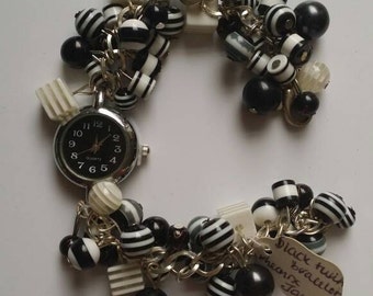 Bead watch bracelet | Etsy