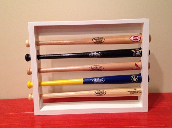 Mini Baseball Bat Display Holder Rack Table top or wall