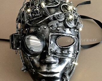 Unique light up mask related items | Etsy