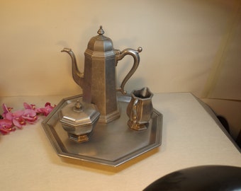 Pewter coffee set | Etsy