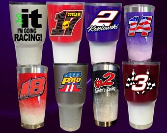 Racing number decal | Etsy