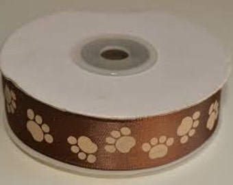 Paw print ribbon | Etsy