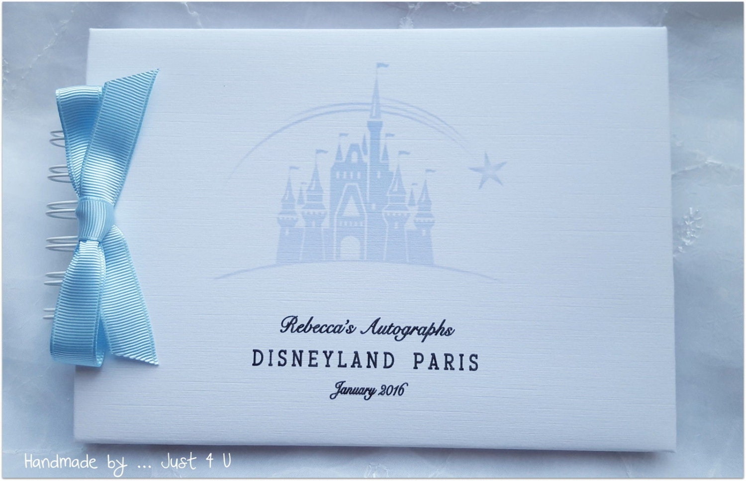 Personalised DISNEY Princess Castle Autograph Book SCRAPBOOK