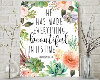 Dining Room Wall Art Decor Bible Verse Printable