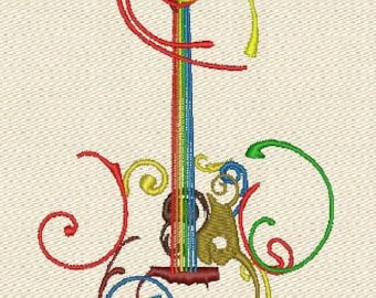 Music embroidery | Etsy