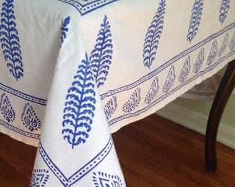 Block print linen | Etsy