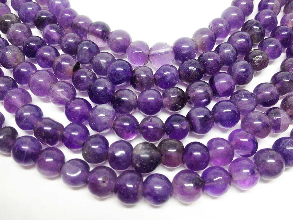 1 Strand 6mm AMETHYST Beads wholesale beads natural beads